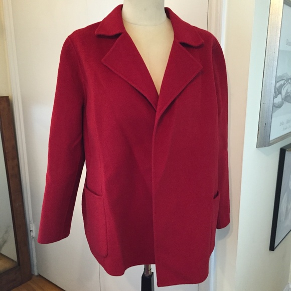 Kate Hill | Jackets & Coats | Kate Hill Bright Red Woolmark Wool Felt ...